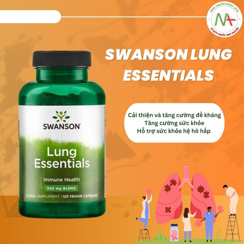Swanson Lung Essentials có tốt không, giá bao nhiêu, mua ở đâu?
