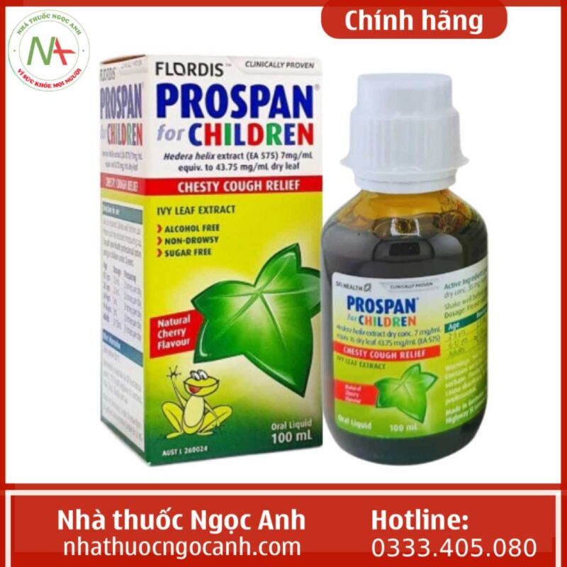Thuốc Flordis Prospan For Children 100ml giúp trẻ hết ho nhanh
