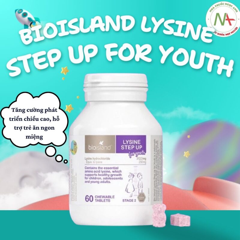 Thuốc Bioisland Lysine Step Up For Youth (Lysine) có tác dụng gì, mua ở ...