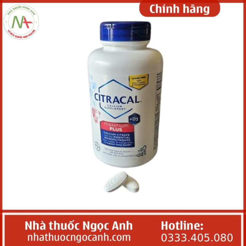 Citracal Maximum Plus + D3 có tác dụng gì, có tốt không, giá bao nhiêu?