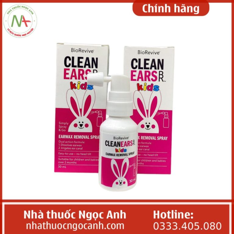Xịt ráy tai BIOREVIVE Clean Ears Kids có tốt không, giá bao nhiêu?