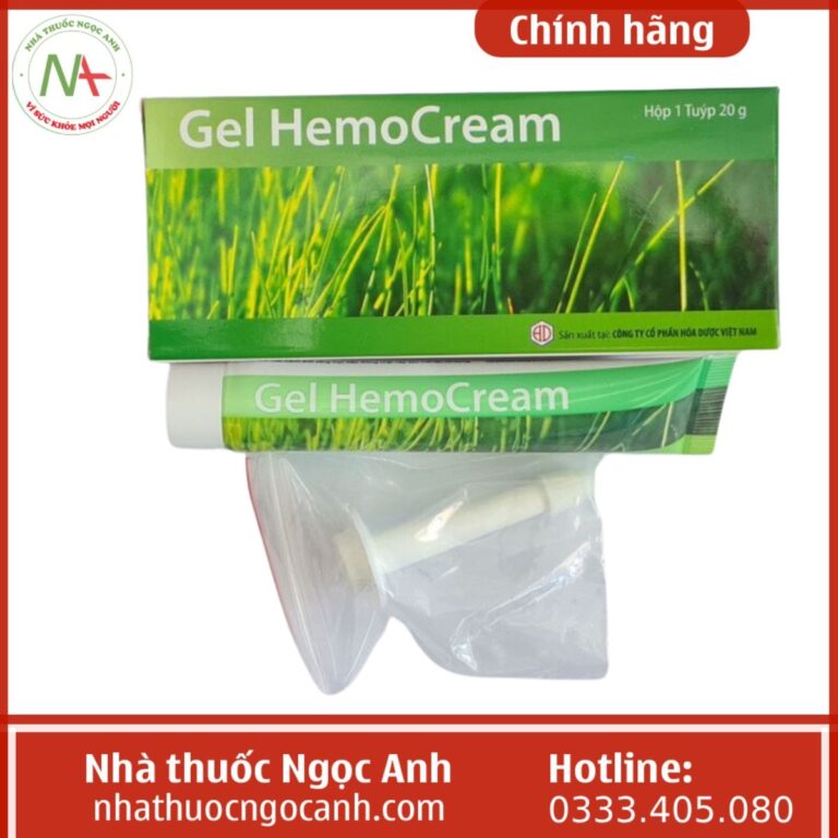 Gel HemoCream 20g là sản phẩm gì, tác dụng, giá bao nhiêu?