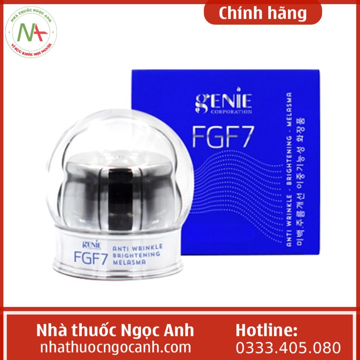 Kem Genie FGF7 có tốt không, có tác dụng gì, giá bao nhiêu, mua ở đâu?