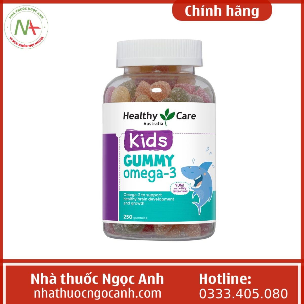 Thuốc Healthy Care Kids Gummy Omega-3 (Omega 3) có tác dụng gì, mua ở đâu?