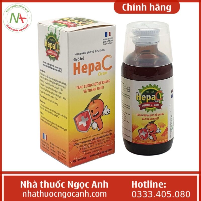 Siro bổ Hepac C Oran 60ml có công dụng gì, giá bao nhiêu?