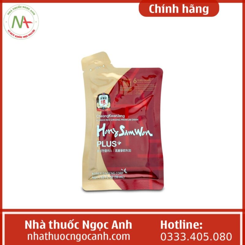 Hồng sâm Hong Sam Won Plus+ công dụng, cách sử dụng, giá bao nhiêu?