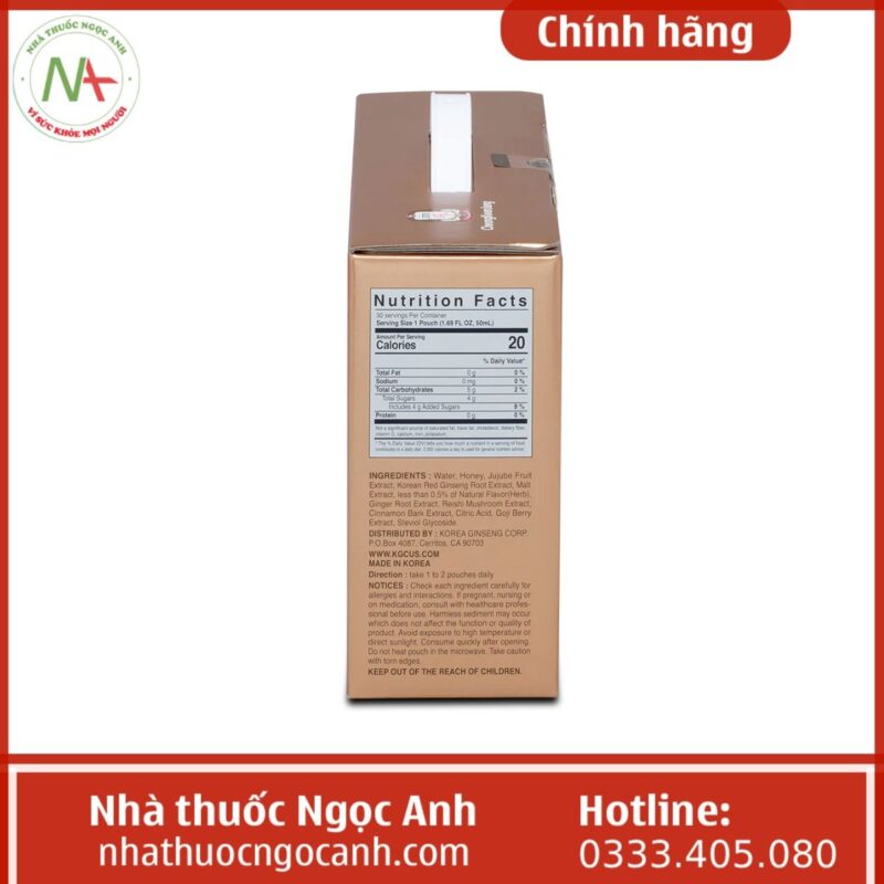 Hồng sâm Hong Sam Won Plus+ công dụng, cách sử dụng, giá bao nhiêu?