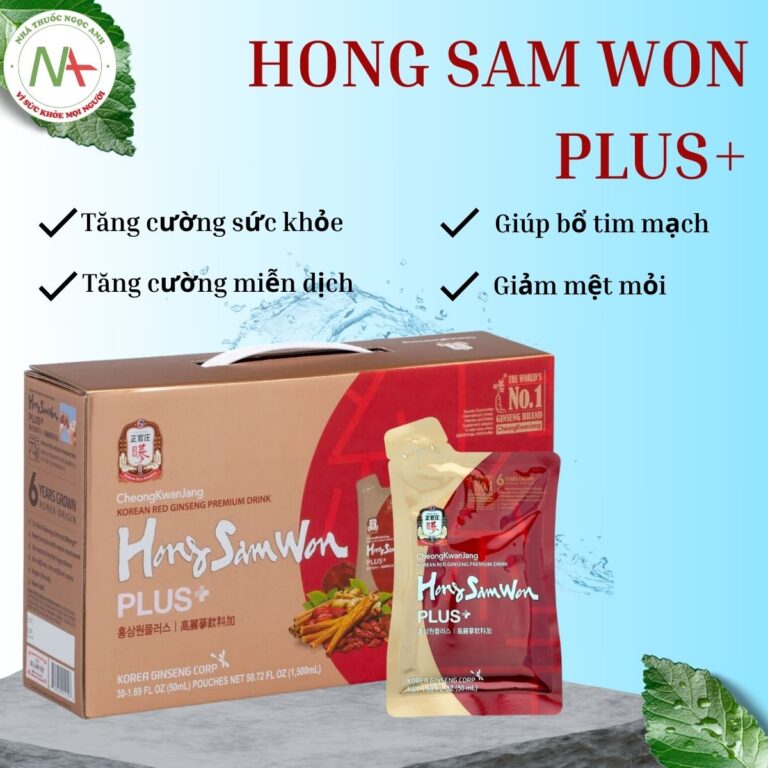 Hồng sâm Hong Sam Won Plus+ công dụng, cách sử dụng, giá bao nhiêu?