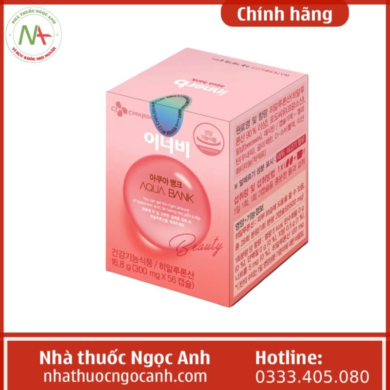 Review viên uống cấp nước Innerb Aqua Bank (màu hồng) có tốt không?