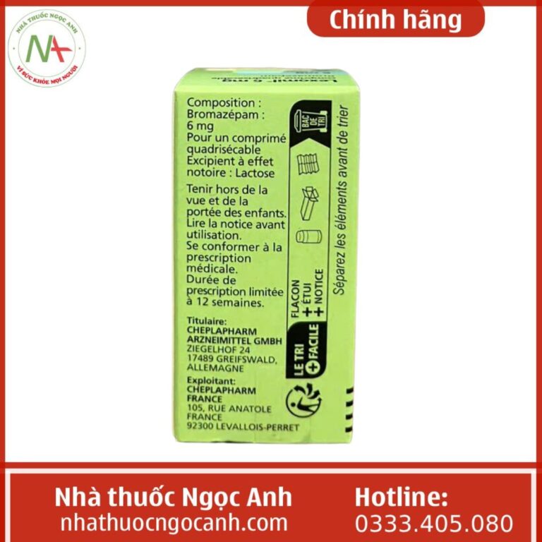 Thuốc Lexomil 6mg (Bromazepam) có tác dụng gì, mua ở đâu?