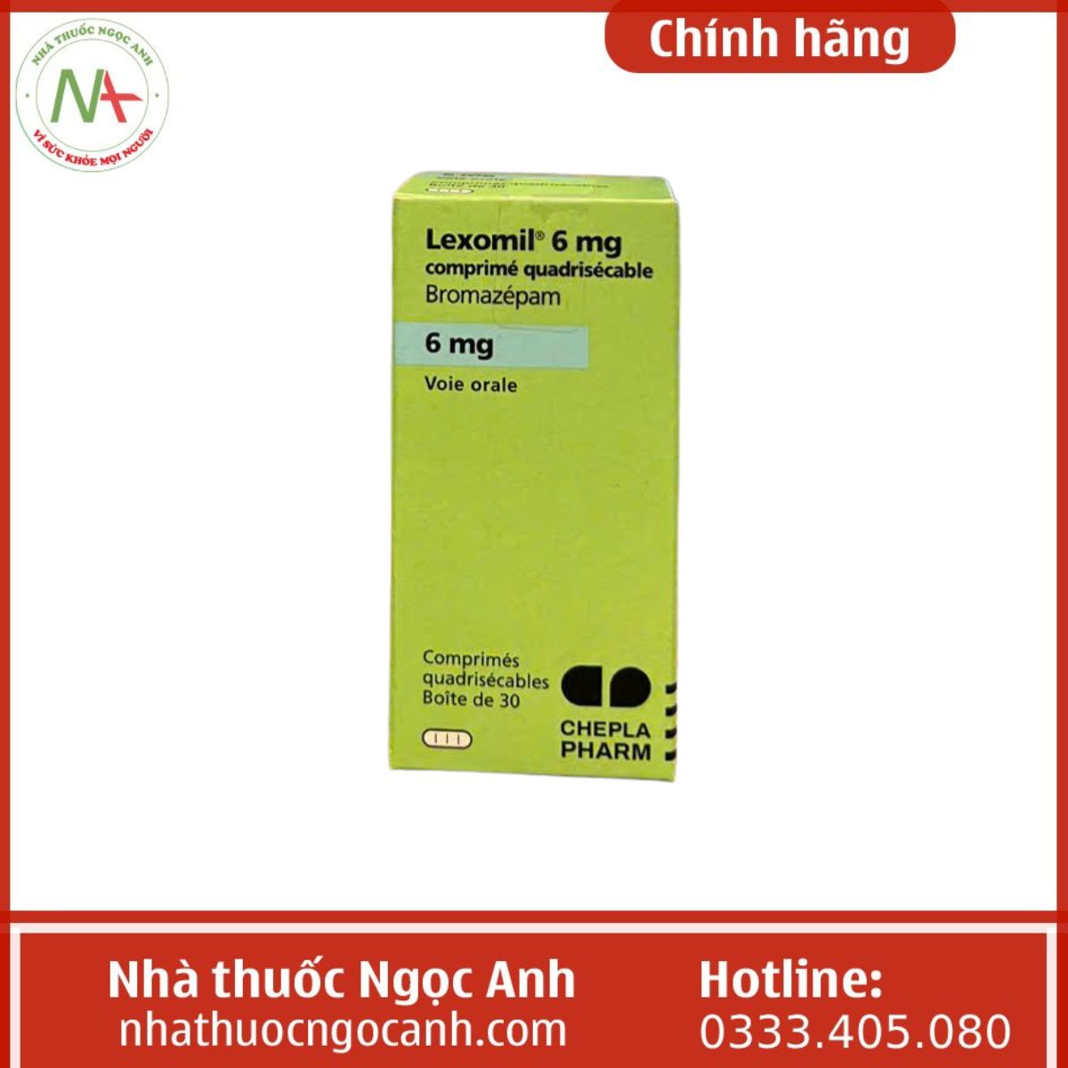 Thuốc Lexomil 6mg (Bromazepam) có tác dụng gì, mua ở đâu?