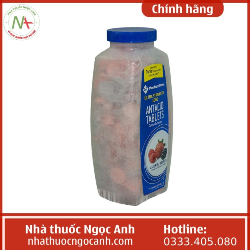 Thuốc Member’s Mark Ultra Strength Antacid Tablets (Calci carbonat) có ...