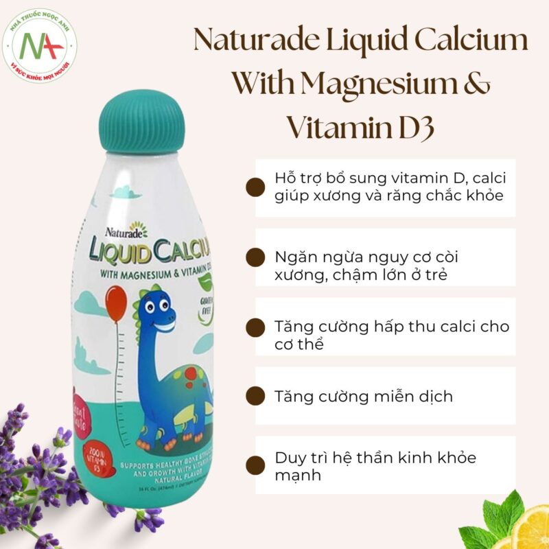 Naturade Liquid Calcium With Magnesium & Vitamin D3 474ml có tốt không?