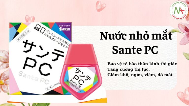 Nước nhỏ mắt Sante PC 12ml hồng có tốt không, giá bao nhiêu?