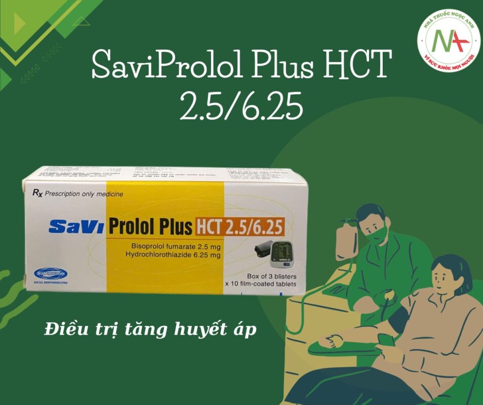 Thuốc SaviProlol Plus HCT 2.5/6.25 là thuốc gì, có tác dụng gì?