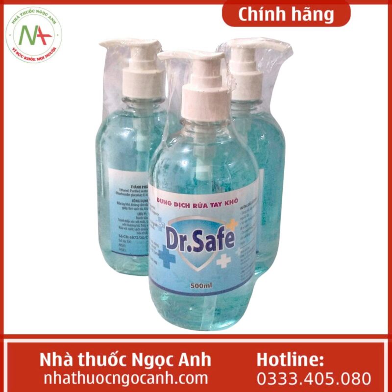 Dung dịch rửa tay khô Dr.Safe 500ml mua ở đâu, giá bao nhiêu?