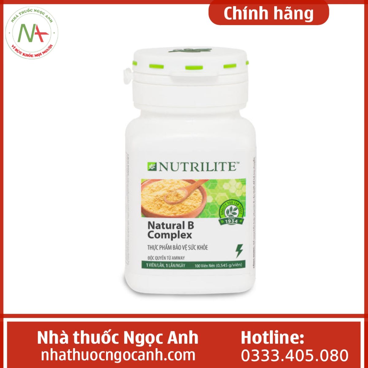 Thuốc Nutrilite Natural B Complex có tác dụng gì, có tốt không