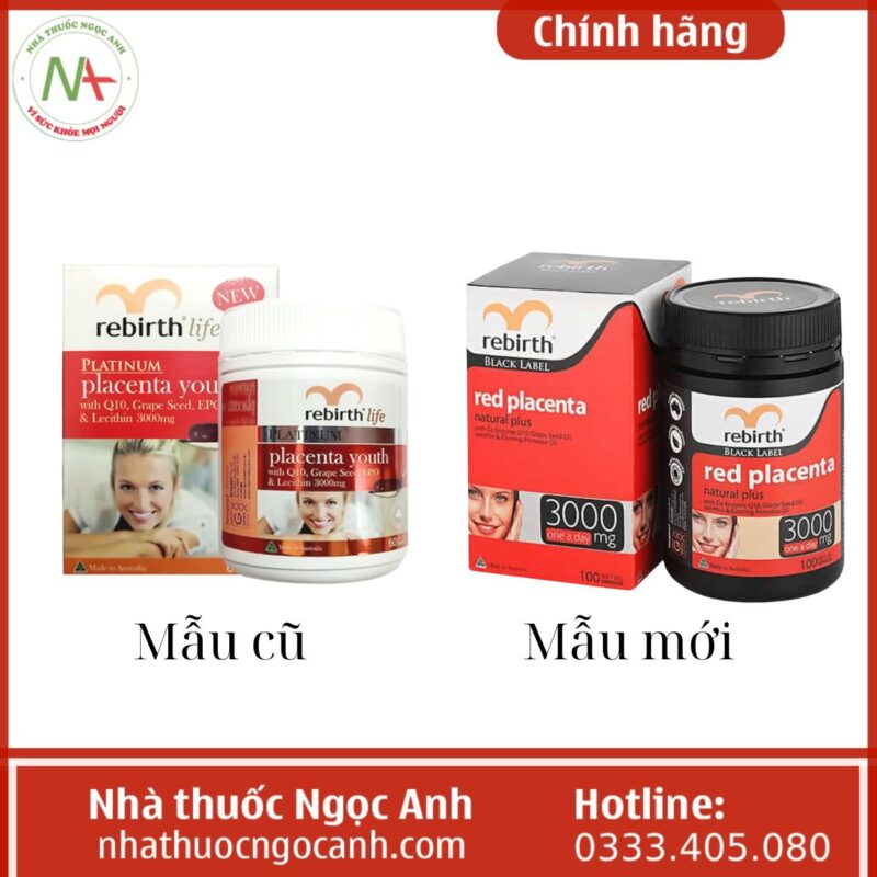 Nhau thai cừu Rebirth Red Placenta 3000mg có tốt không