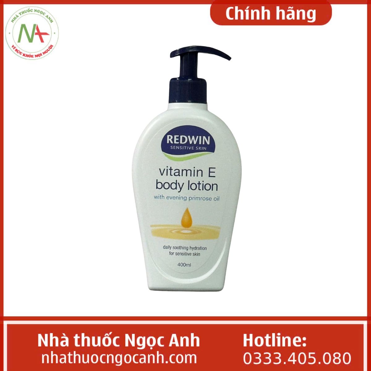Redwin Vitamin E Body Lotion có tác dụng gì, bôi mặt được không