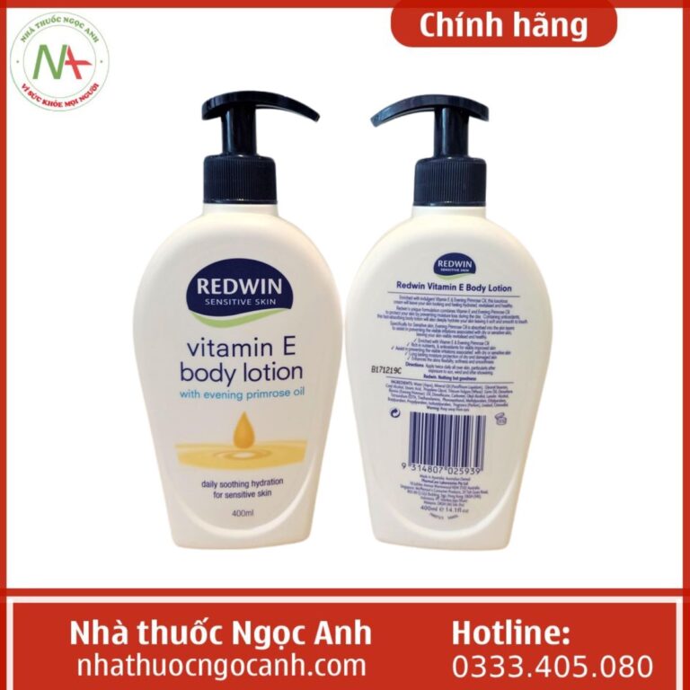 Redwin Vitamin E Body Lotion có tác dụng gì, bôi mặt được không