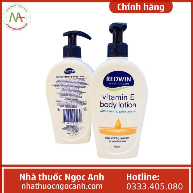 Redwin Vitamin E Body Lotion có tác dụng gì, bôi mặt được không