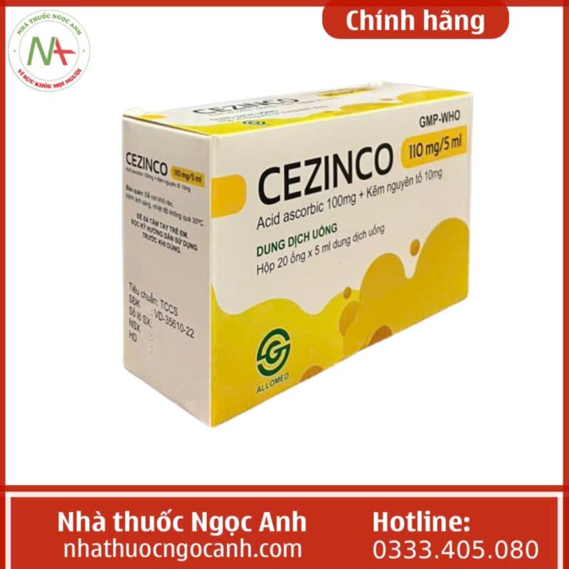 Thuốc Cezinco (Acid ascorbic, Kẽm) có tác dụng gì, mua ở đâu?
