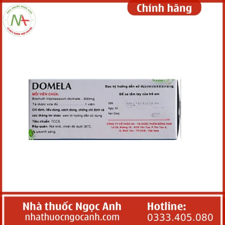 Thuốc Domela 300mg (Bismuth) có tác dụng gì, giá bao nhiêu, mua ở đâu?