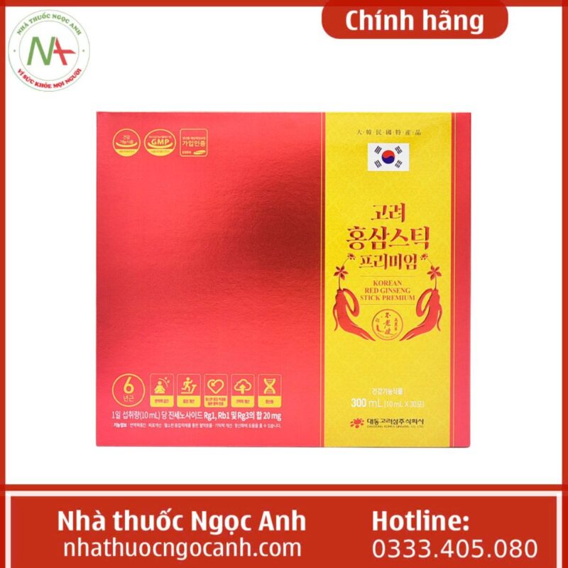 Thuốc Korean Red Ginseng Stick Premium có tác dụng gì, mua ở đâu?