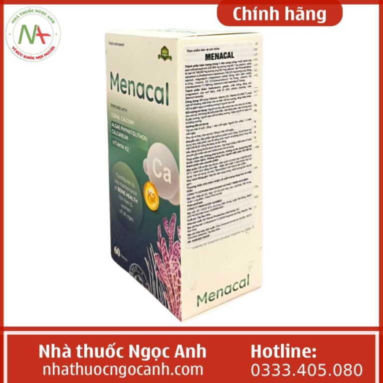 Menacal là sản phẩm gì, tác dụng, mua ở đâu, giá bao nhiêu?