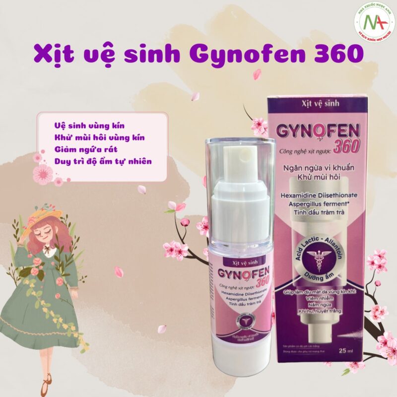 Xịt vệ sinh Gynofen 360 có tốt không, giá bao nhiêu, mua ở đâu?