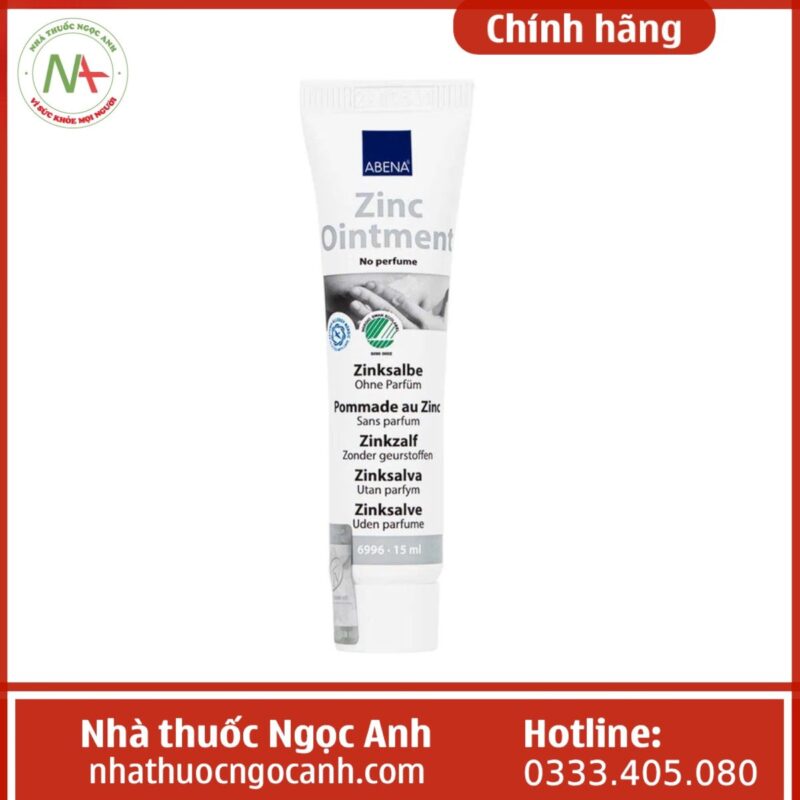 Abena Zinc Ointment 15ml có tác dụng gì, giá bao nhiêu?