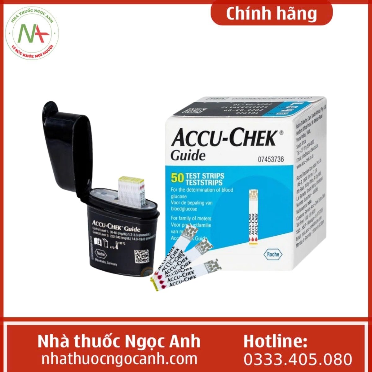 Accu-Chek Guide Test Strips dùng để làm gì, giá bao nhiêu, mua ở đâu?