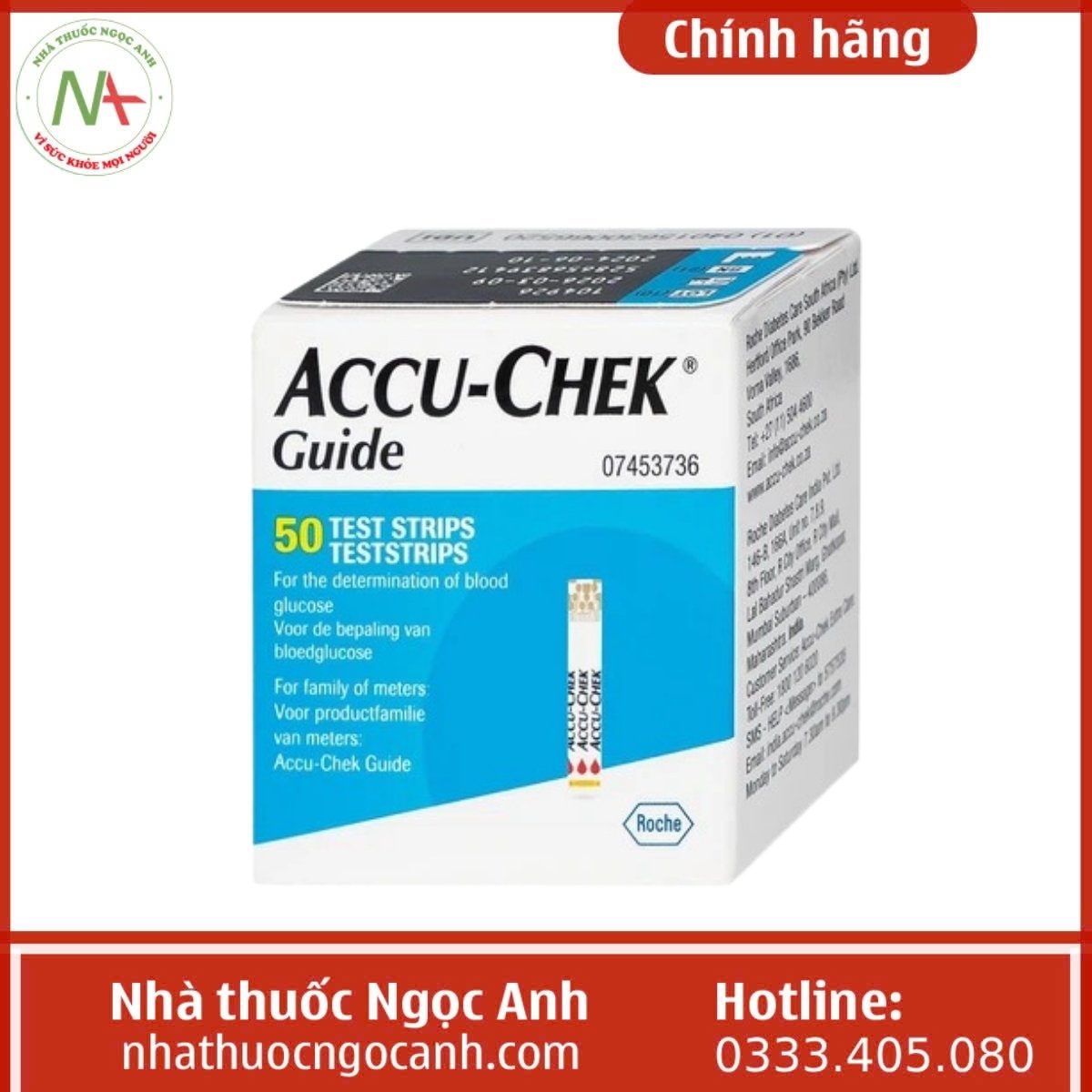Accu-Chek Guide Test Strips dùng để làm gì, giá bao nhiêu, mua ở đâu?