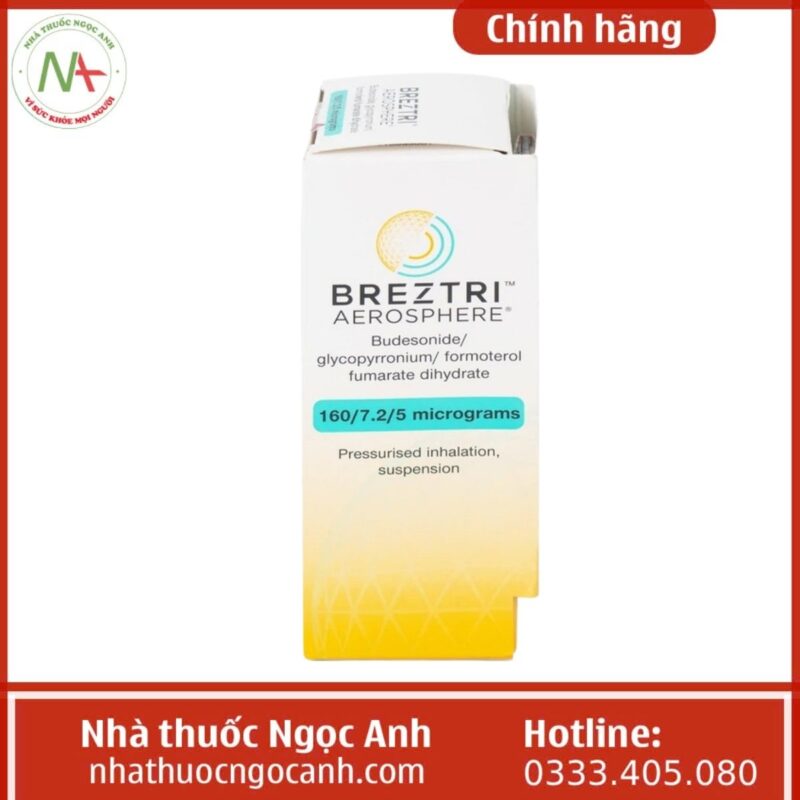 Thuốc hít xịt Breztri aerosphere 160mcg/7.2mcg/5mcg có tác dụng gì?