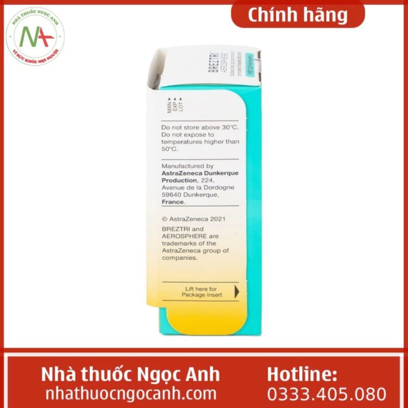 Thuốc hít xịt Breztri aerosphere 160mcg/7.2mcg/5mcg có tác dụng gì?
