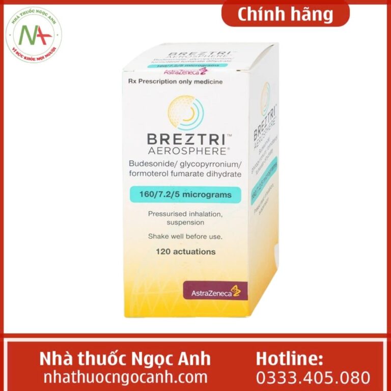 Thuốc hít xịt Breztri aerosphere 160mcg/7.2mcg/5mcg có tác dụng gì?