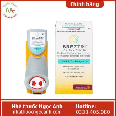 Thuốc hít xịt Breztri aerosphere 160mcg/7.2mcg/5mcg có tác dụng gì?