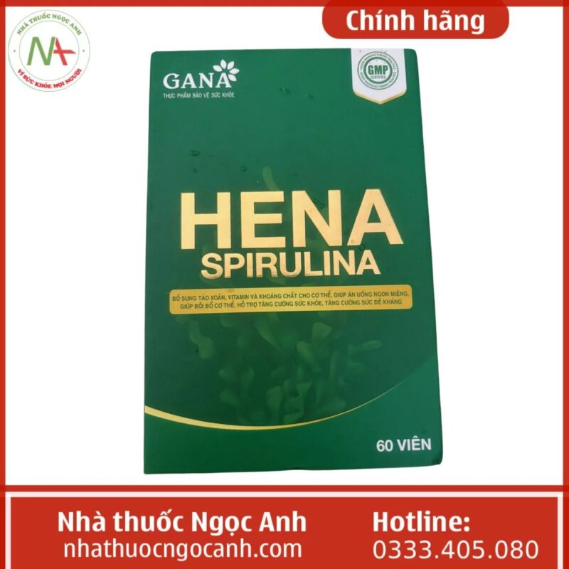 Tảo xoắn Hena Spirulina có tác dụng gì, giá bao nhiêu, mua ở đâu?
