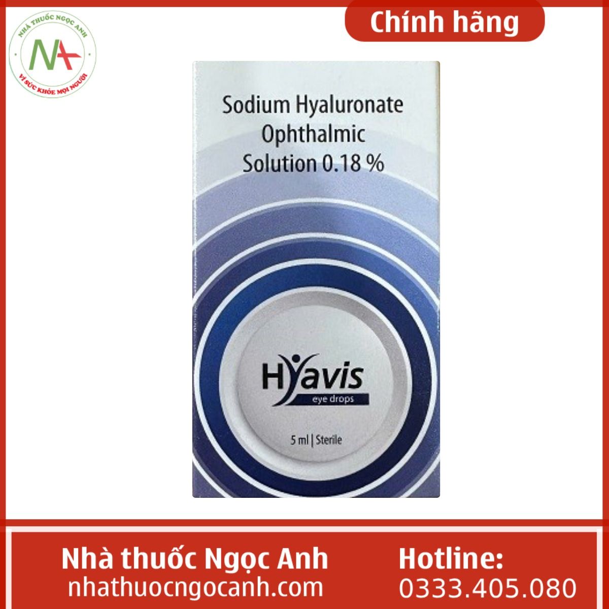 Dung dịch nhỏ mắt Hyavis 5ml có tốt không, giá bao nhiêu
