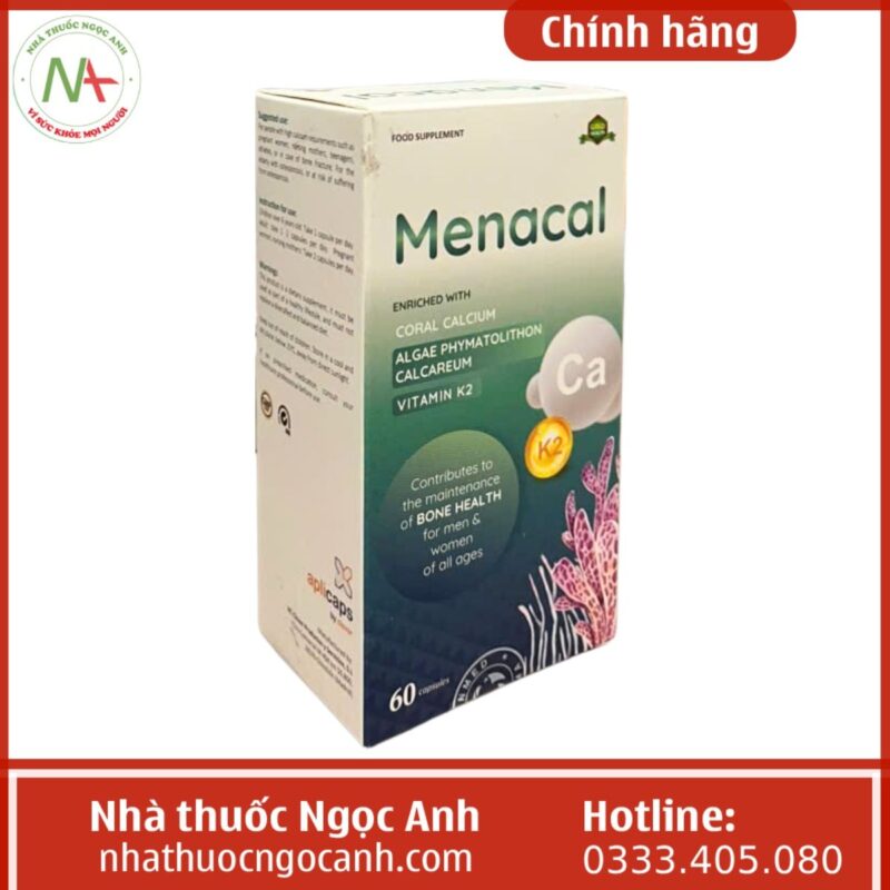 Menacal là sản phẩm gì, tác dụng, mua ở đâu, giá bao nhiêu?