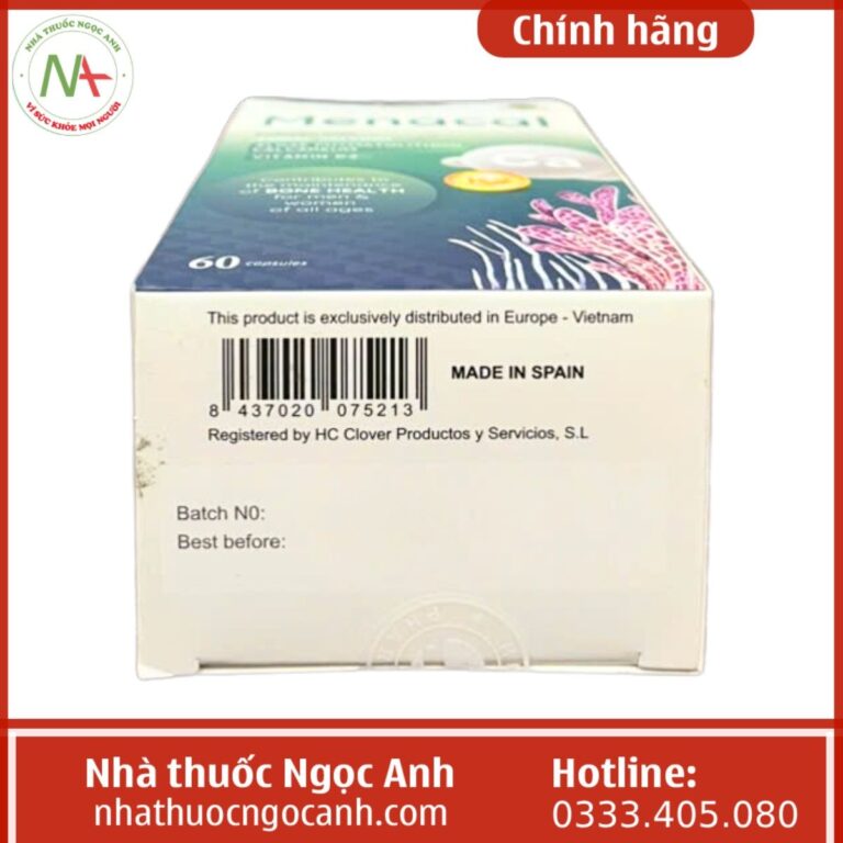 Menacal là sản phẩm gì, tác dụng, mua ở đâu, giá bao nhiêu?