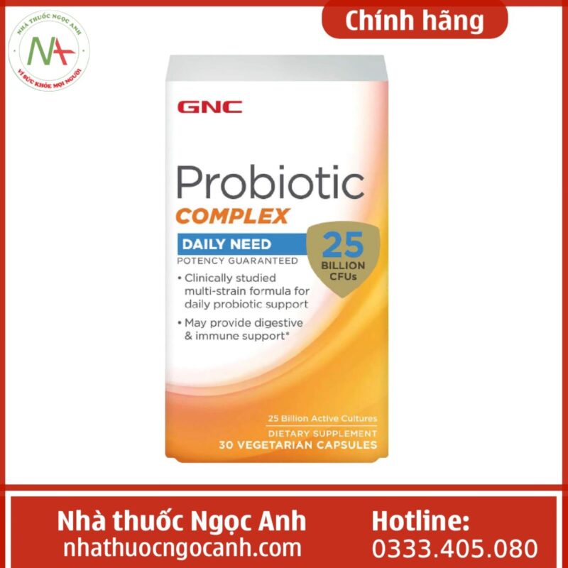 Probiotic Complex 25 Billion CFUS có tác dụng gì, giá bao nhiêu
