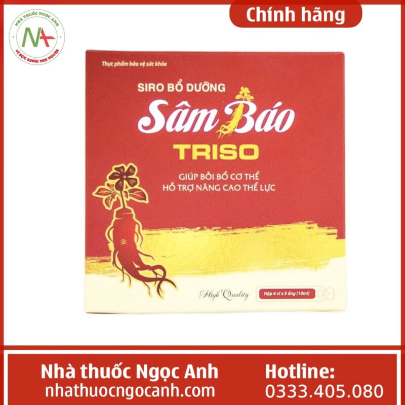 Siro bổ dưỡng Sâm Báo Triso có tác dụng gì, giá bao nhiêu?