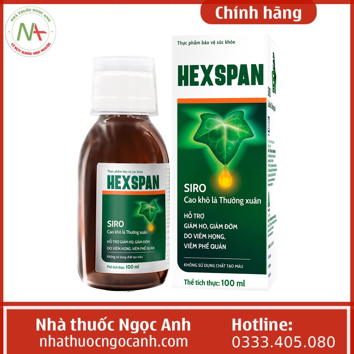 Thuốc Siro Hexspan có tác dụng gì, giá bao nhiêu, mua ở đâu?