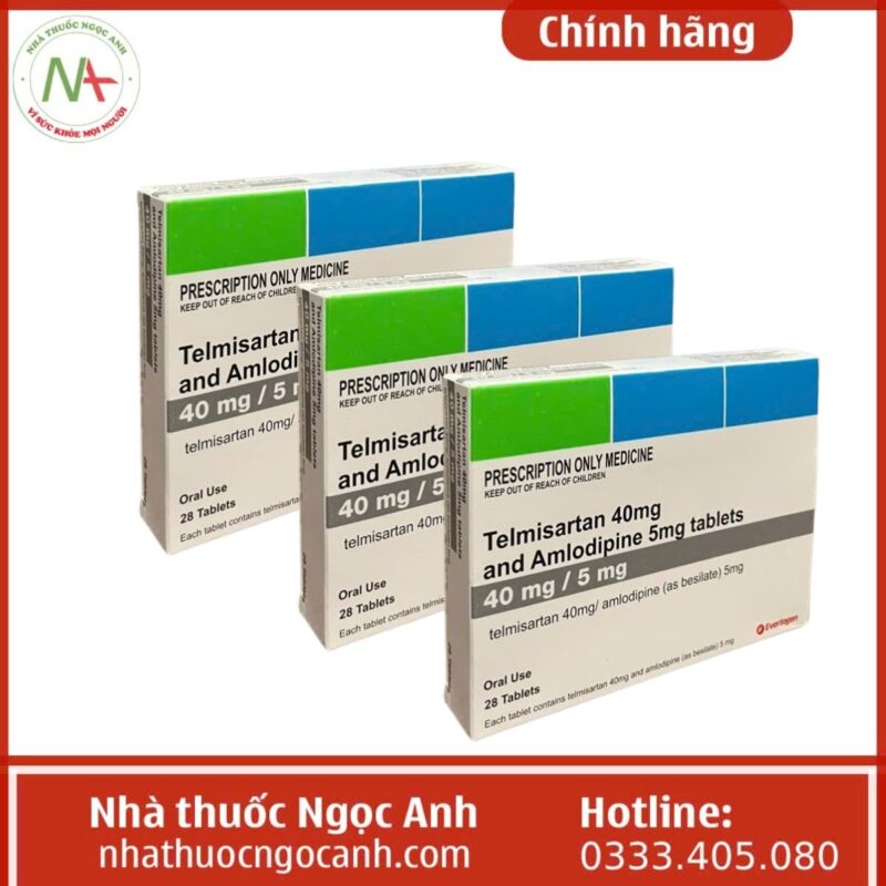 Telmisartan 40mg and Amlodipine 5mg tablets Evertogen có tác dụng gì?