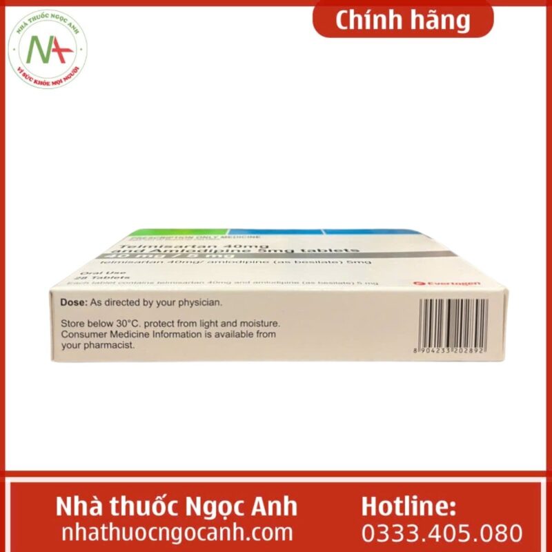 Telmisartan 40mg and Amlodipine 5mg tablets Evertogen có tác dụng gì?