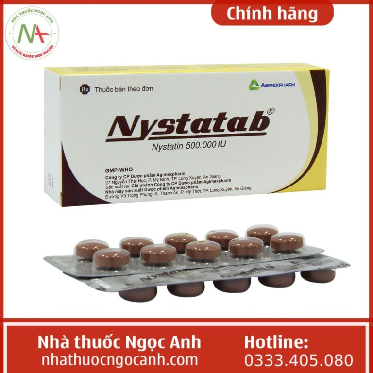 Thuốc Nystatab 500000IU (Nystatin) có tác dụng gì, mua ở đâu?