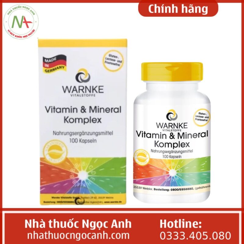Thuốc Warnke Vitamin & Mineral Komplex có tốt không, giá bao nhiêu