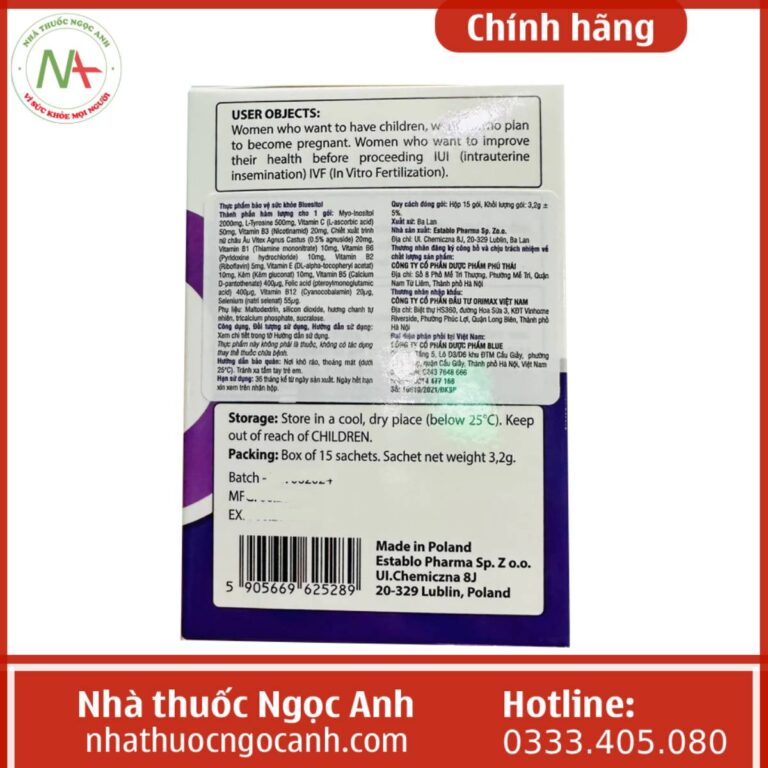 Bluesitol có tác dụng gì, có tốt không, giá bao nhiêu, mua ở đâu?