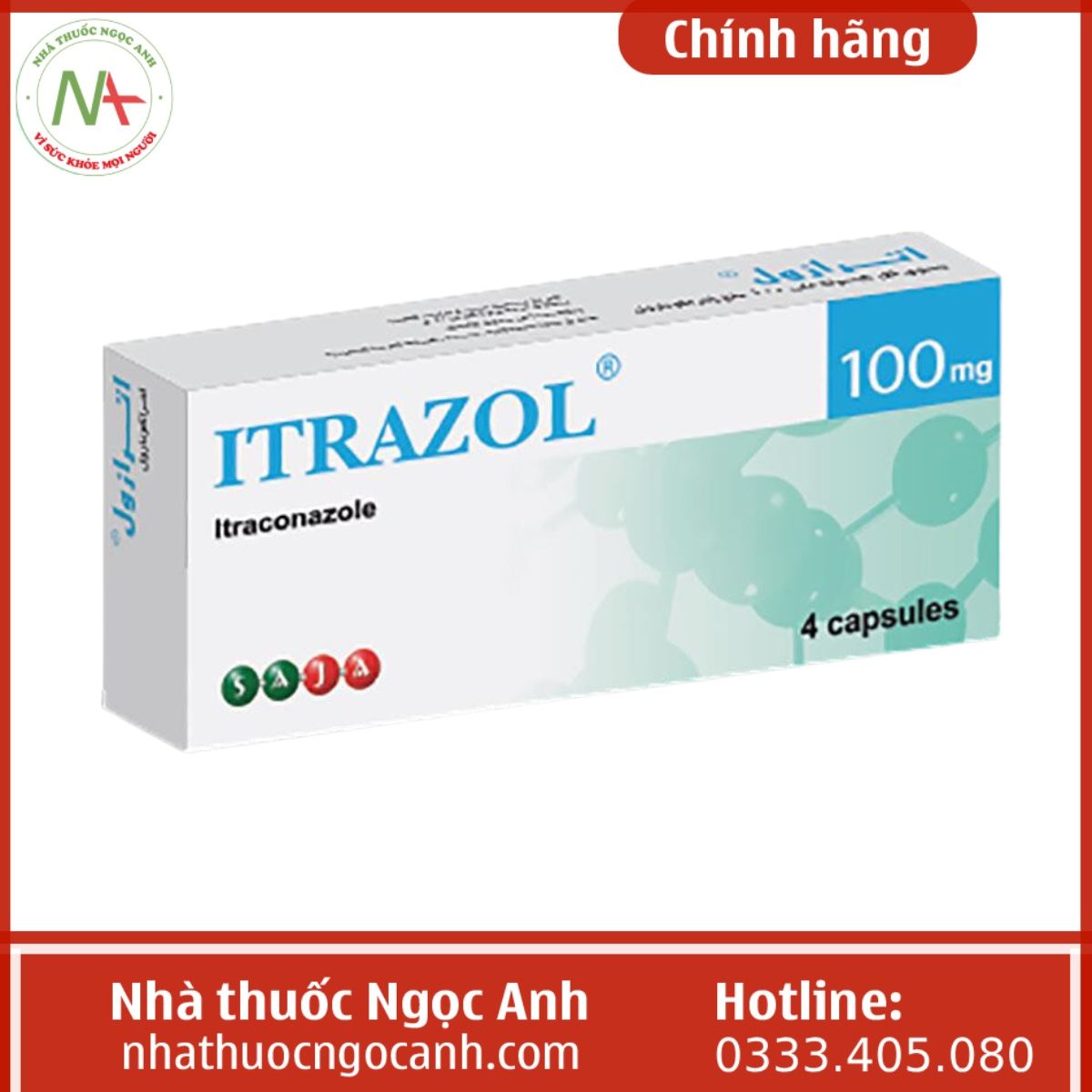 Thuốc Itrazol 100mg (Itraconazole) có tác dụng gì, giá bao nhiêu?